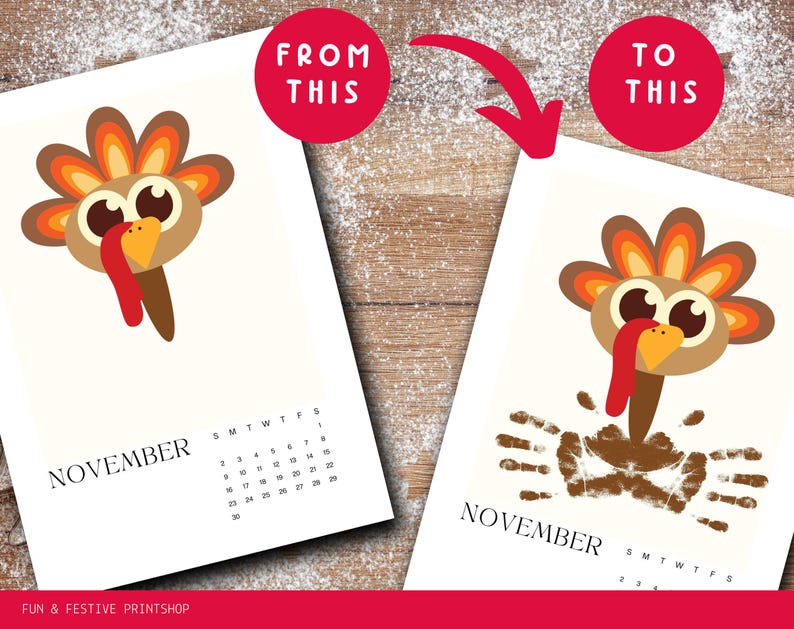 2025 Handprint Calendar - Christmas Handprint Craft - Preschool Craft ...