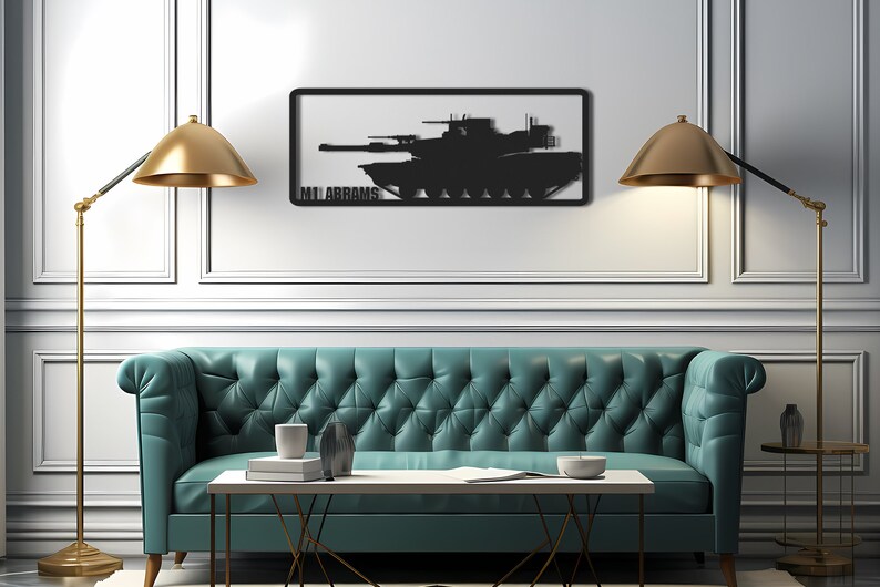 Abrams Tank Silhouette – Laser Cut Metal Wall Art, Military Decor - Etsy