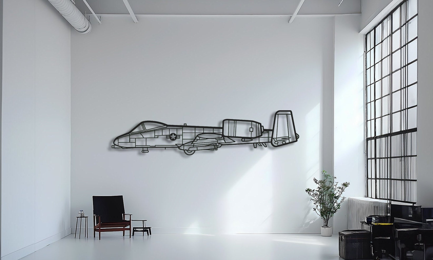 A-10 Warthog Metal Wall Art – Military Aircraft Silhouette Decor - Etsy