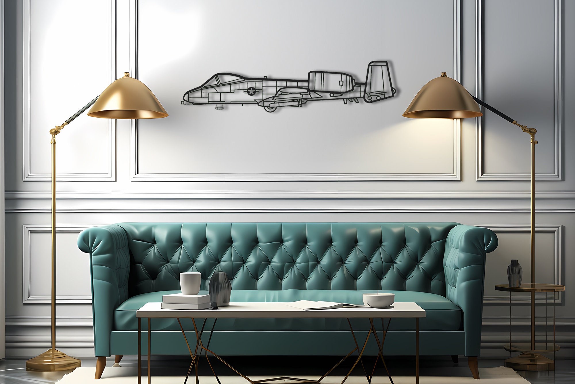 A-10 Warthog Metal Wall Art – Military Aircraft Silhouette Decor - Etsy