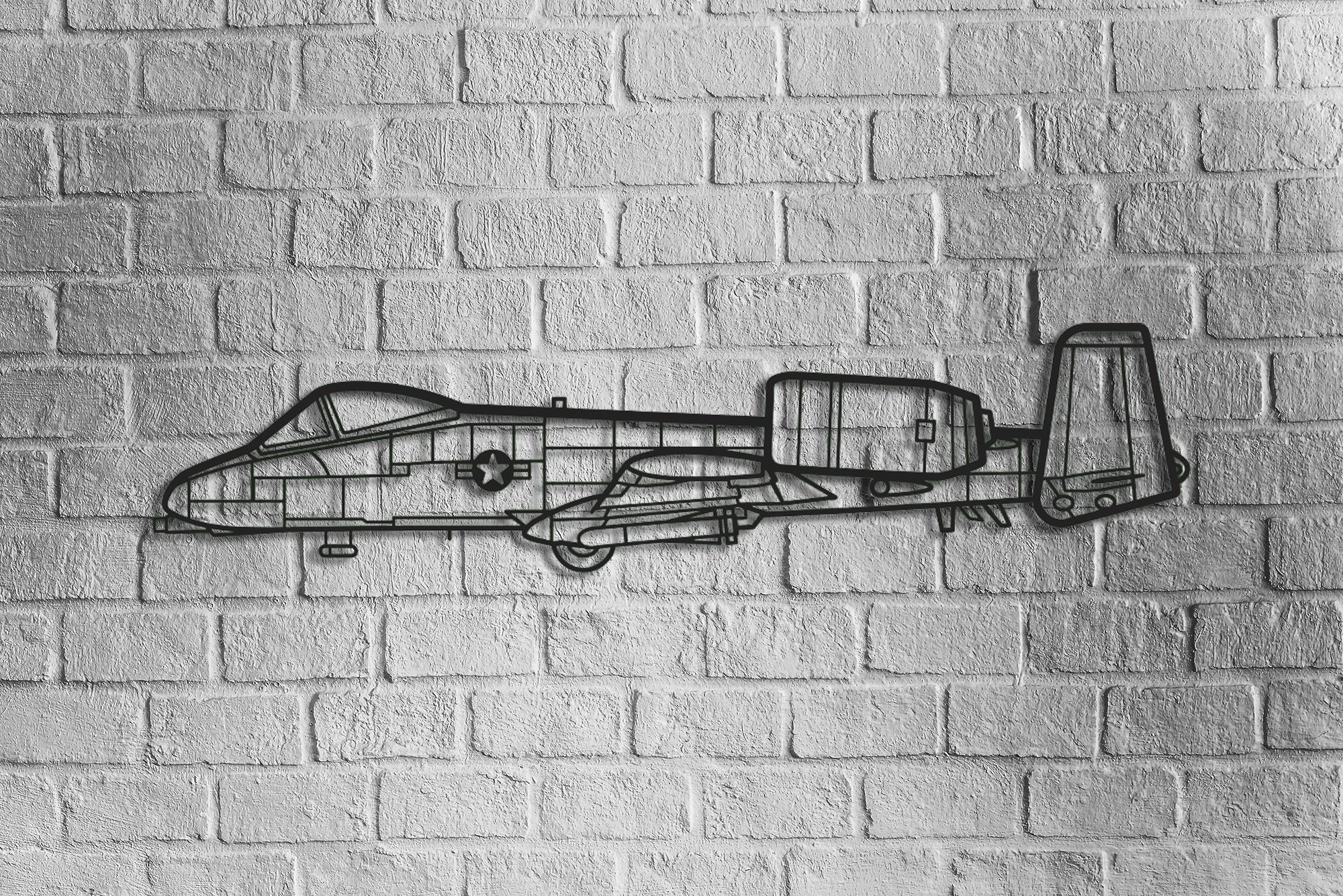 A-10 Warthog Metal Wall Art – Military Aircraft Silhouette Decor - Etsy
