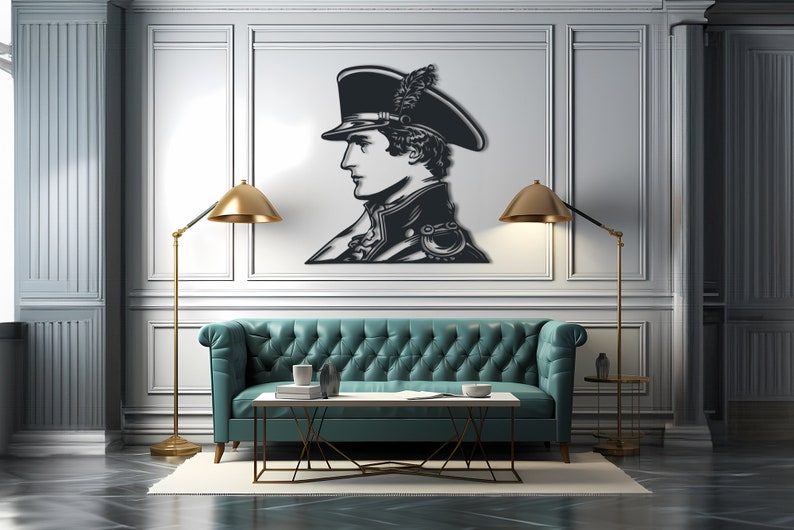 Napoleon Bonaparte Silhouette, Unique Artwork Gift Idea, Historical ...