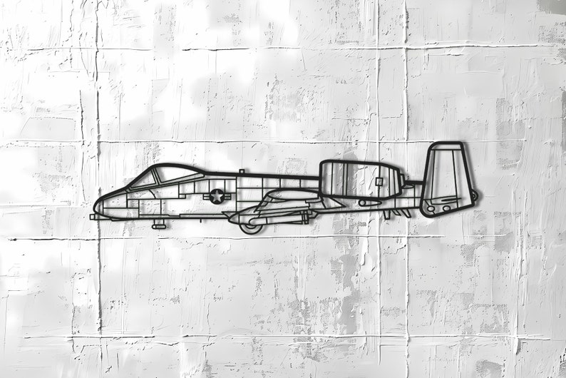 A-10 Warthog Metal Wall Art – Military Aircraft Silhouette Decor - Etsy