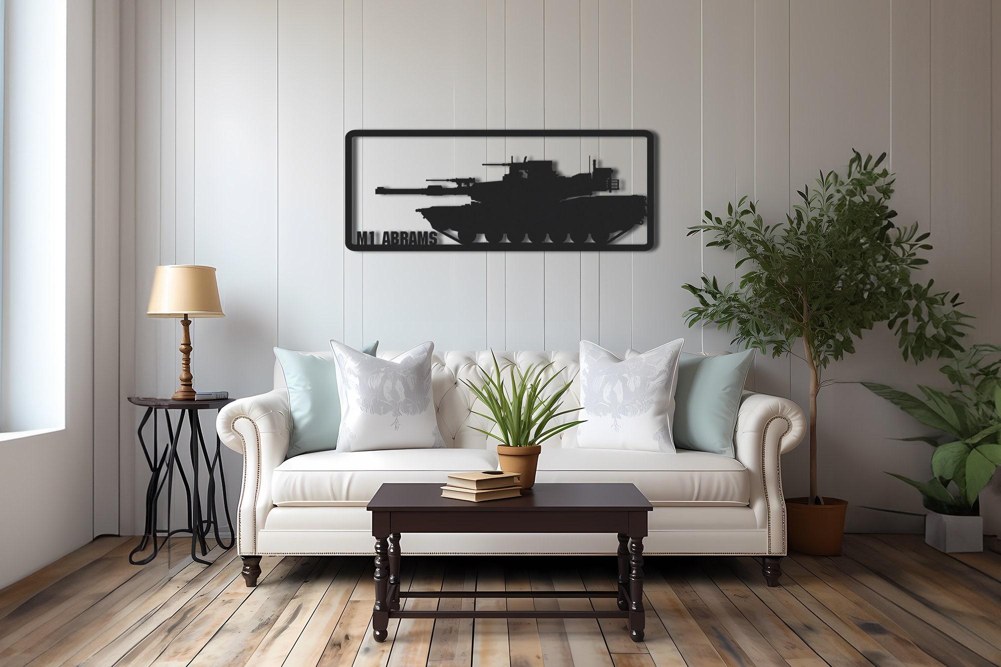 Abrams Tank Silhouette – Laser Cut Metal Wall Art, Military Decor - Etsy