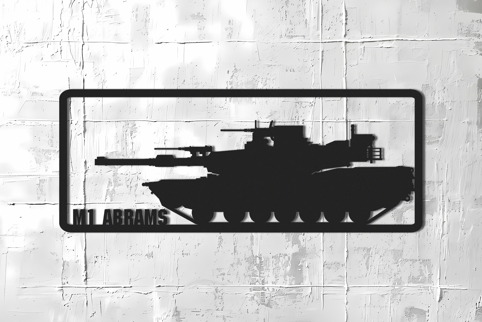 Abrams Tank Silhouette – Laser Cut Metal Wall Art, Military Decor - Etsy