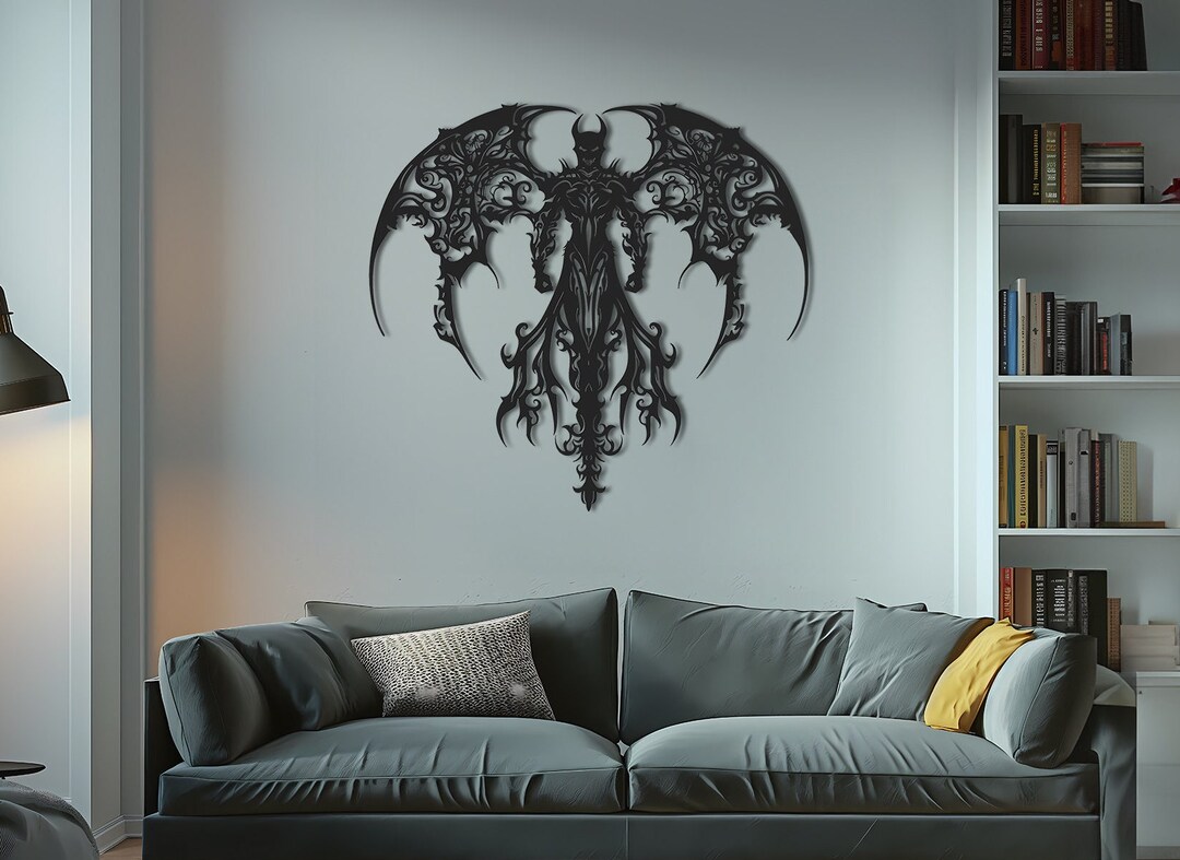 Gothic Vampire Lord Metal Wall Art, Gothic Decoration Idea, Dark ...