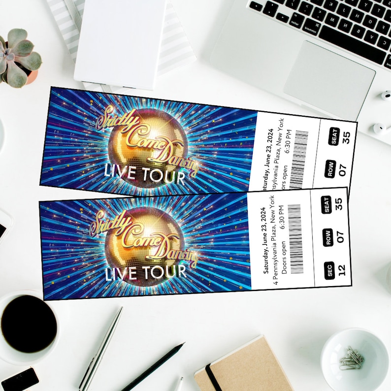 Printable Strictly Come Dancing Live Tour Theatre Digital Tickets ...