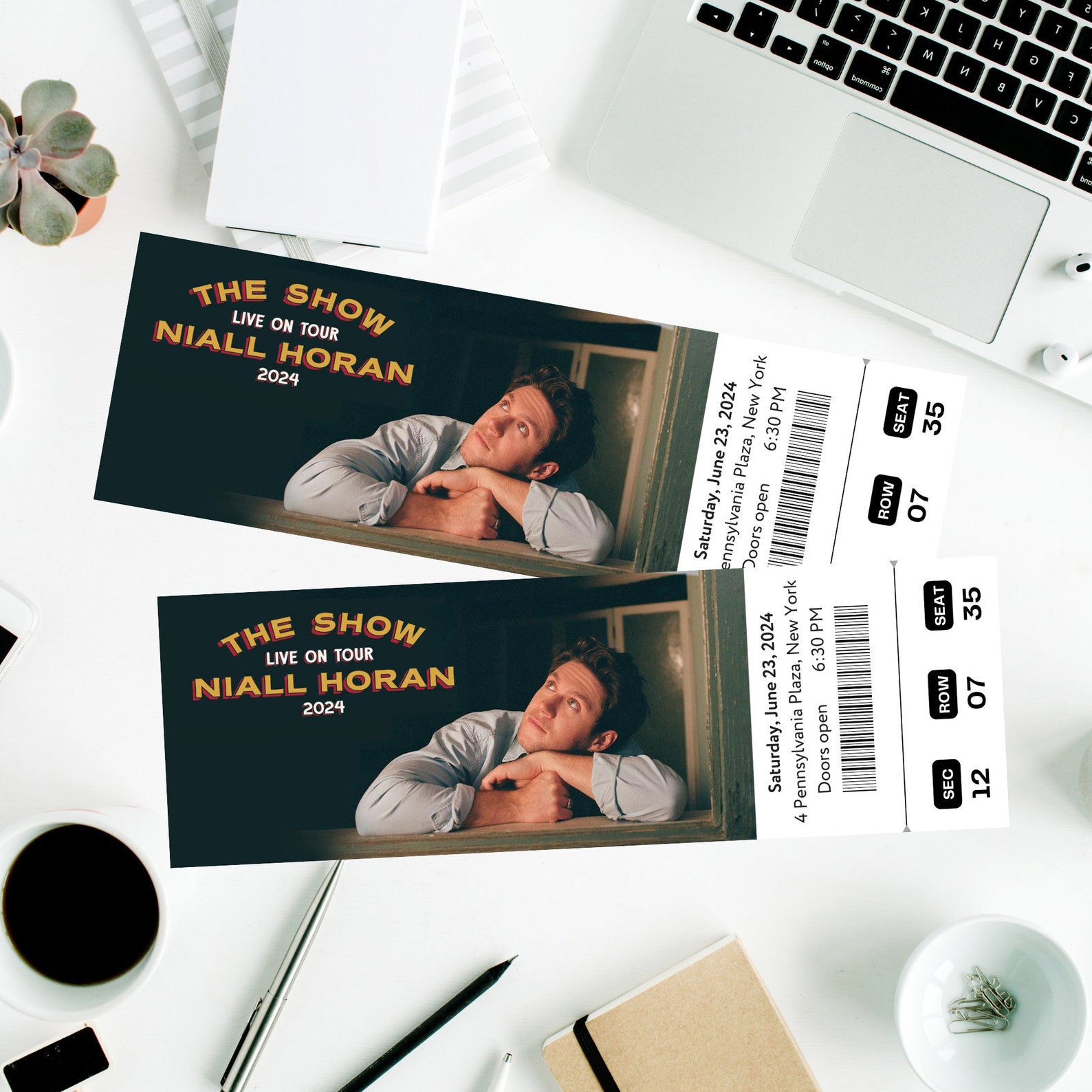 Printable the Show Live on Tour Niall Horan 2024 Digital Tickets ...