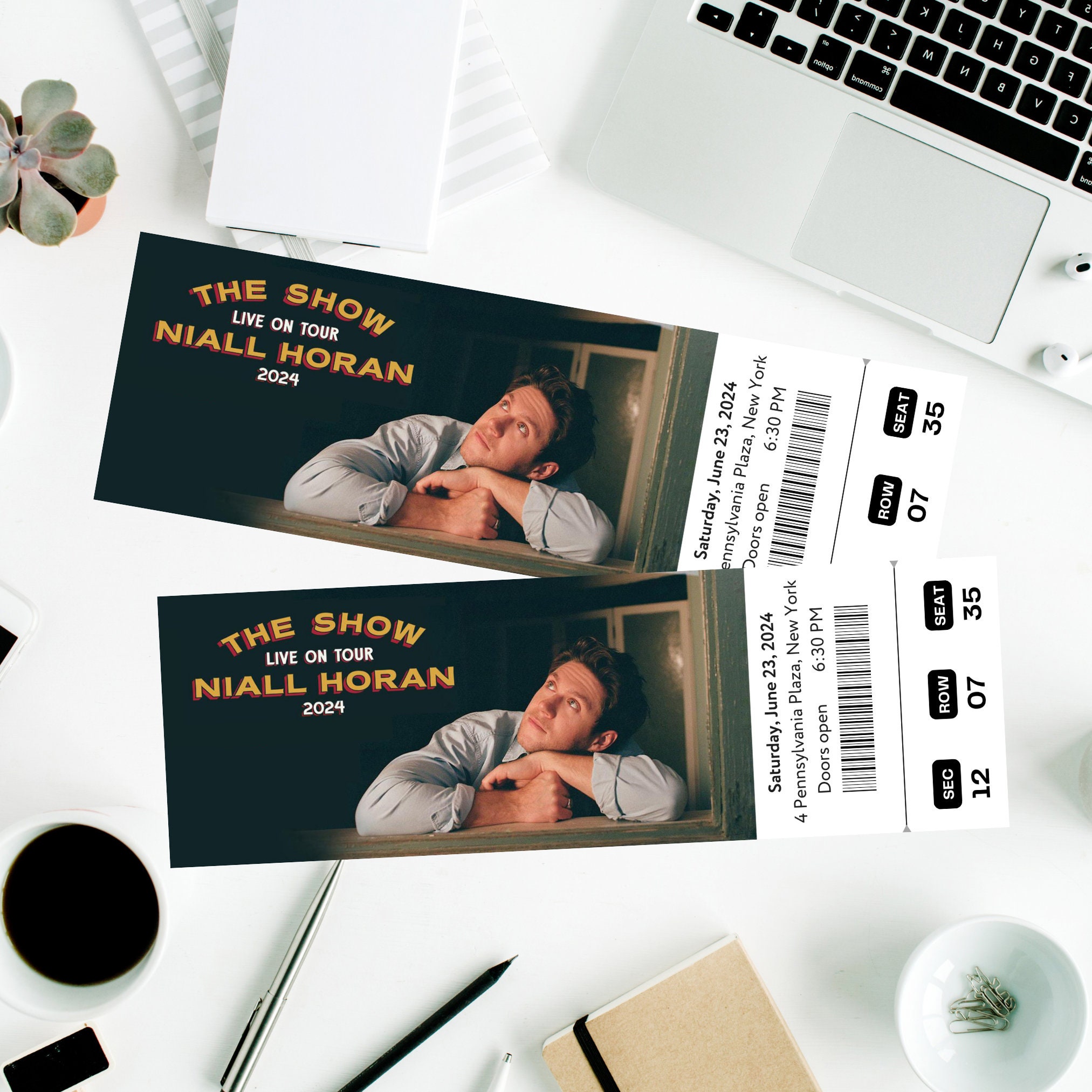 Printable the Show Live on Tour Niall Horan 2024 Digital Tickets ...