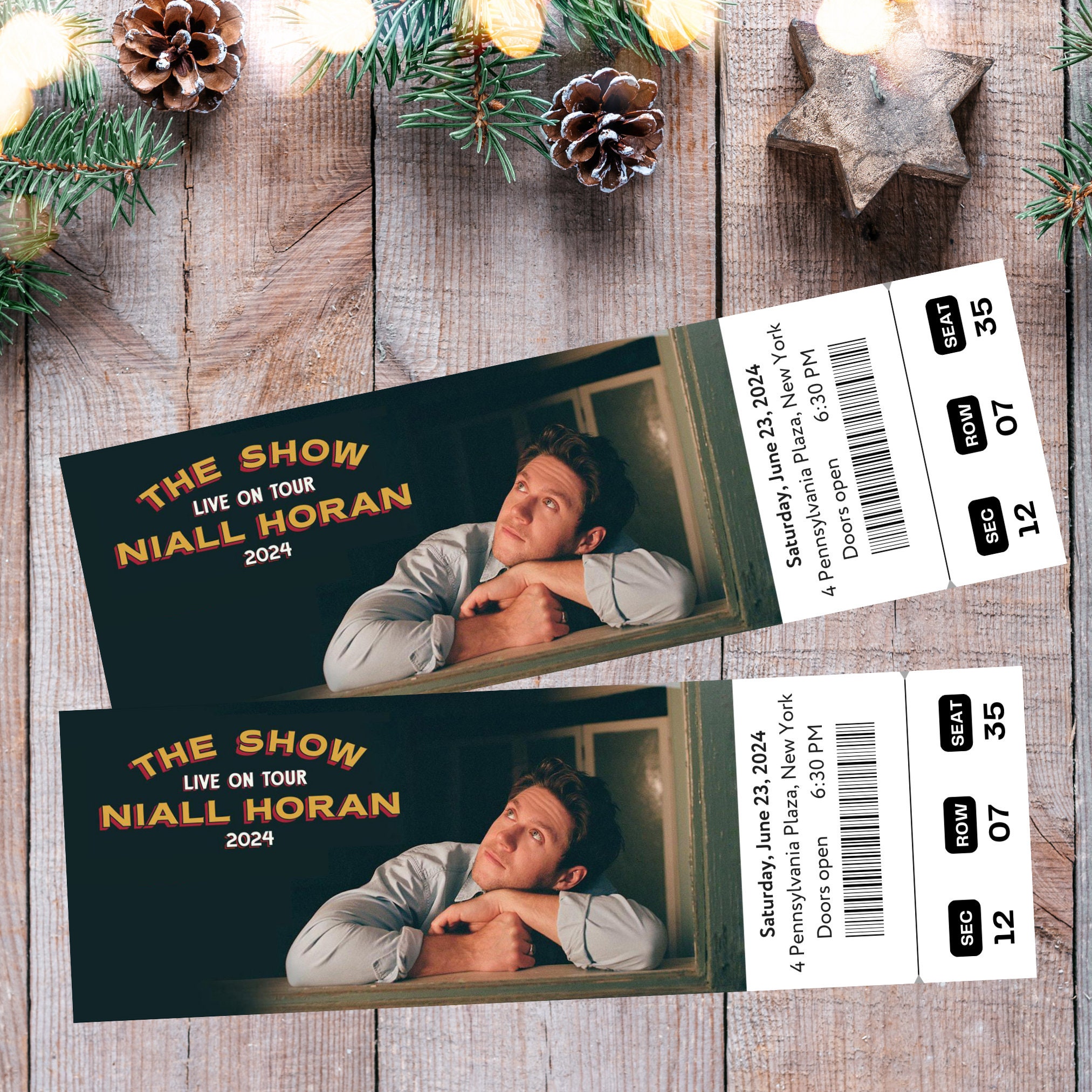 Printable the Show Live on Tour Niall Horan 2024 Digital Tickets ...
