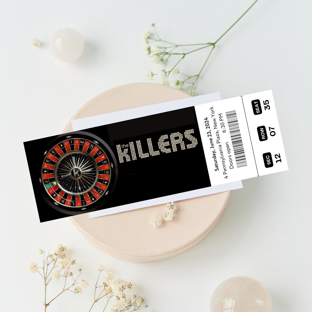 Printable the Killers Rebel Diamonds Tour 2024 Digital Tickets ...