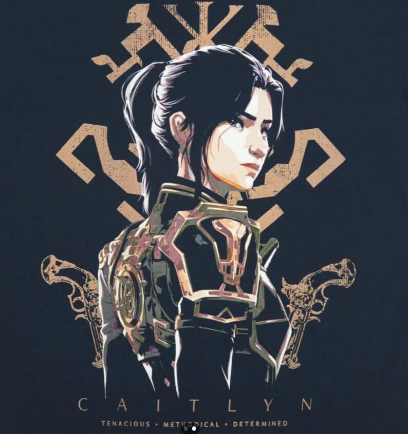 League of Legends Caitlyn Embroidery Design for Clothing & Accessories ...