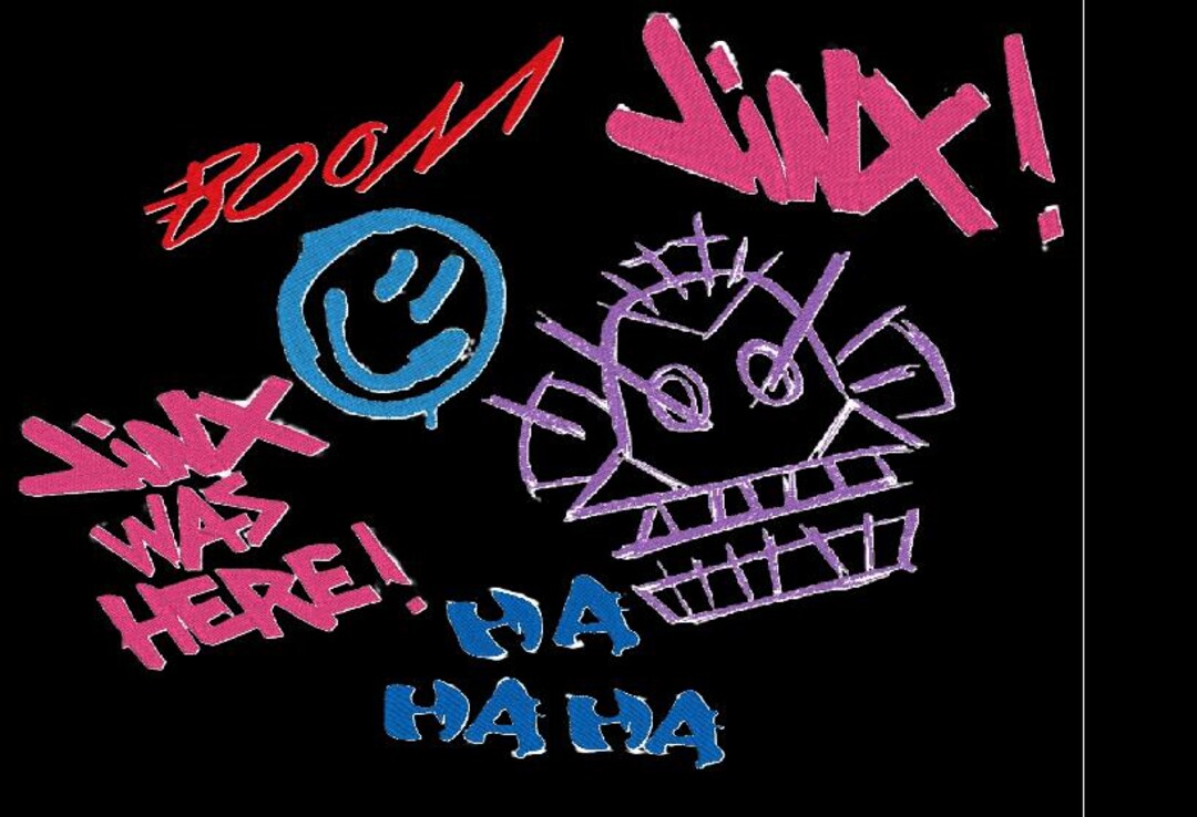 Jinx Arcane Graffiti From League of Legends Embroidery Files to Create ...