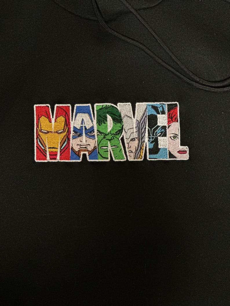 Marvel Characters Writing to Embroider - Etsy