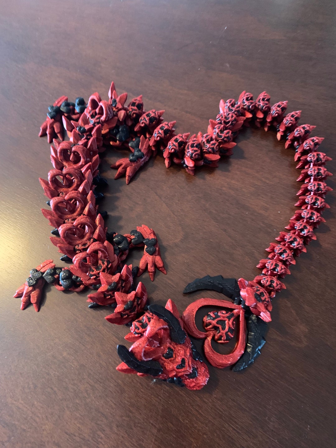 Articulated Heart Dragon - Baby Heart Dragon - Add on Egg - 3D Printed ...