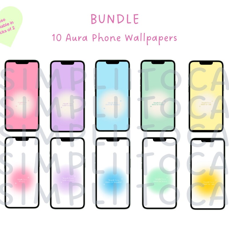 Preppy Aura Background - Etsy