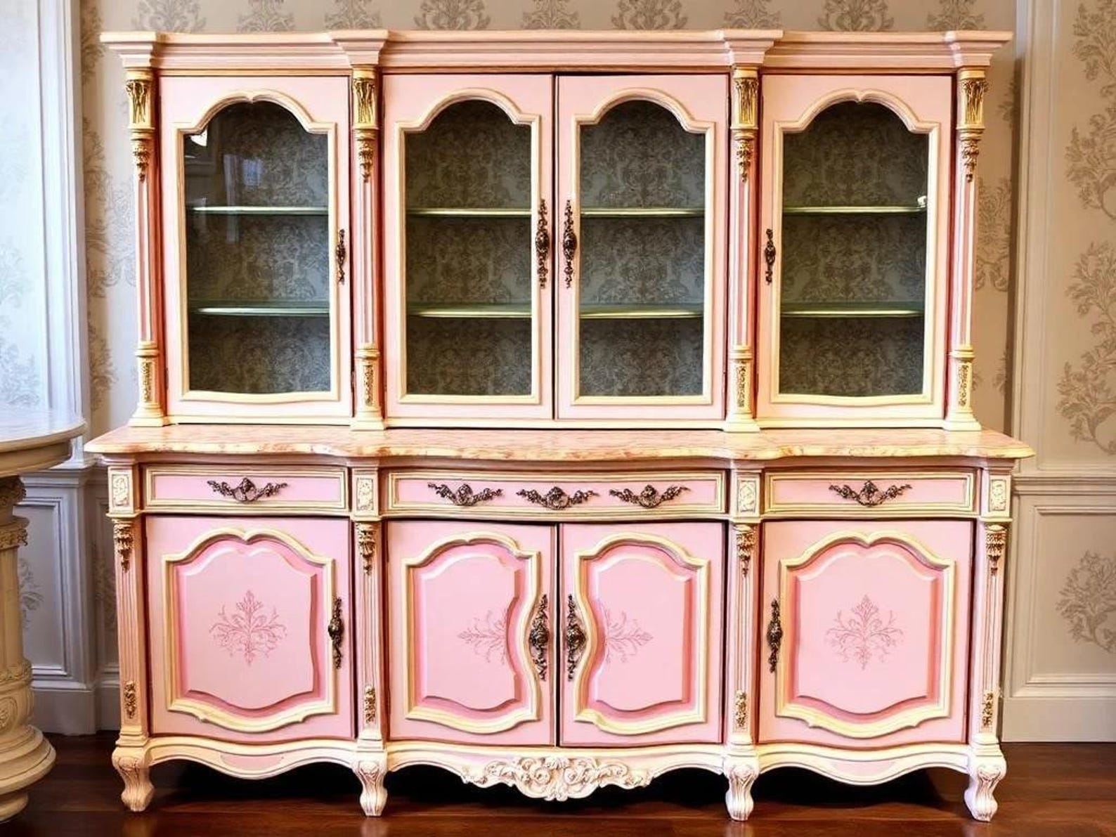 Custom Order Option: Antique French Rococo Regency Core Pastels-themed ...
