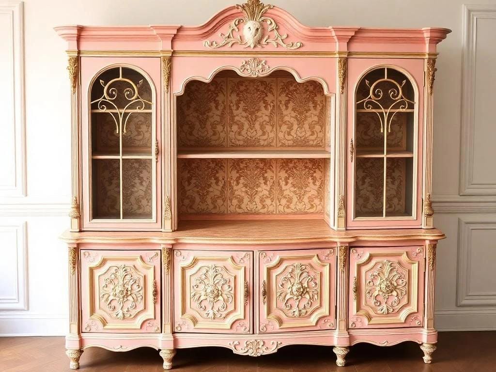 Custom Order Option: Antique French Rococo Regency Core Pastels-themed ...