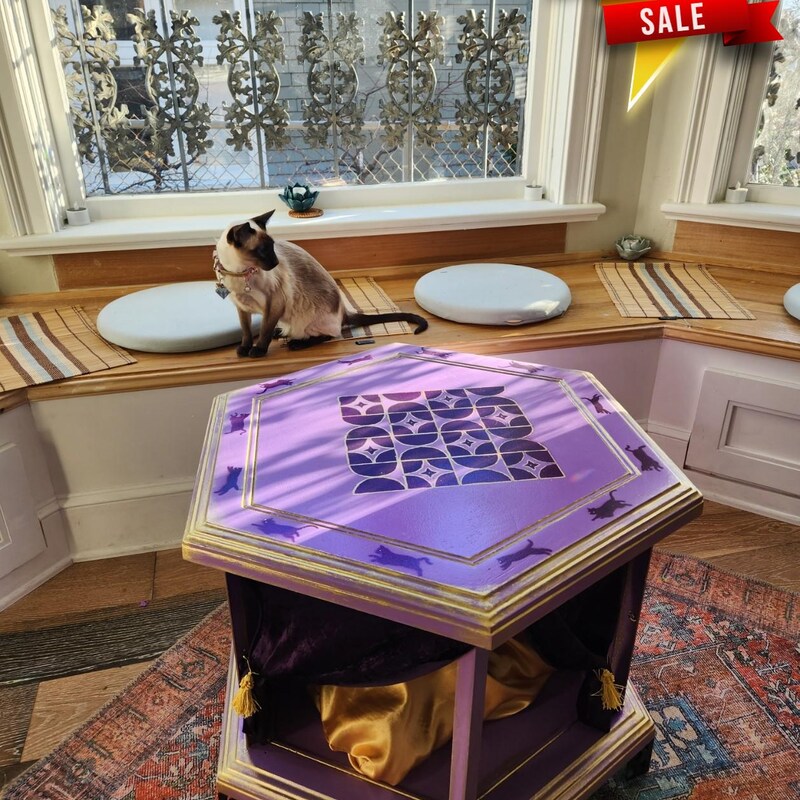 Cat End Table - Etsy