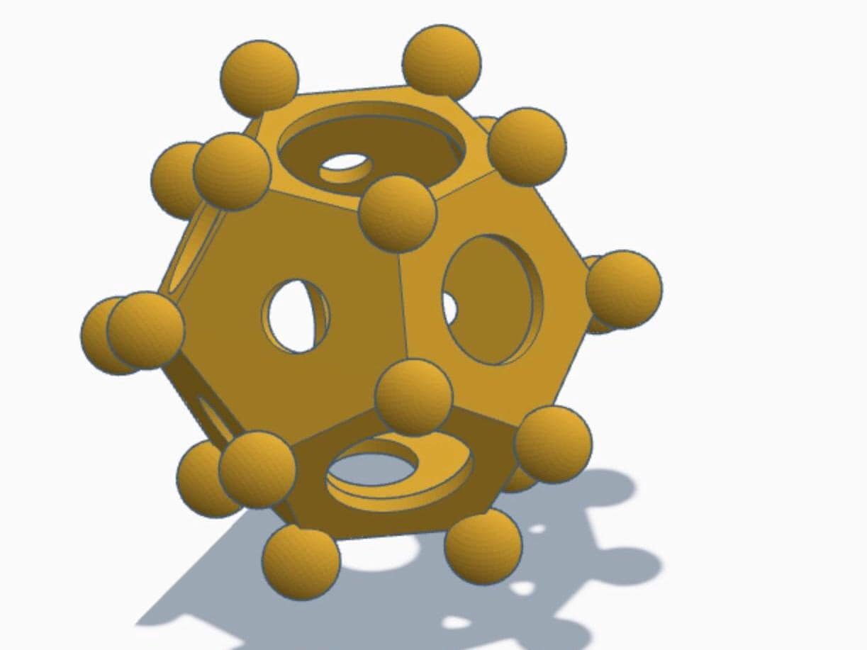 Roman Dodecahedron 3D Model Obj - Etsy Australia