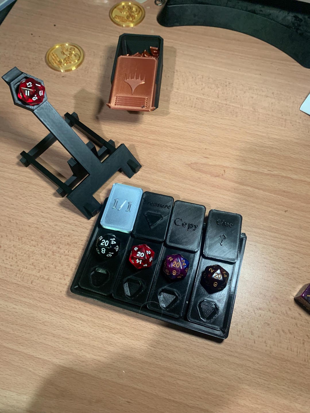 Magic the Gathering Token With D20 Dice Holders - Etsy