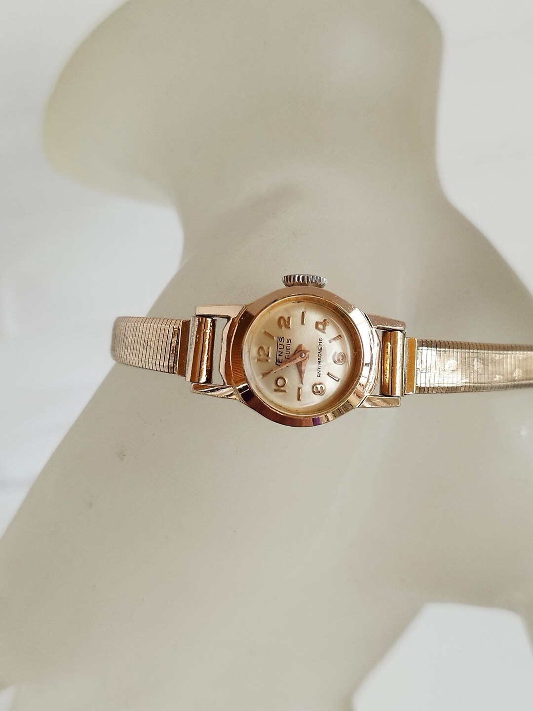 Venus Swiss Made Gold Plated Mechanical Wrist Watch - Etsy