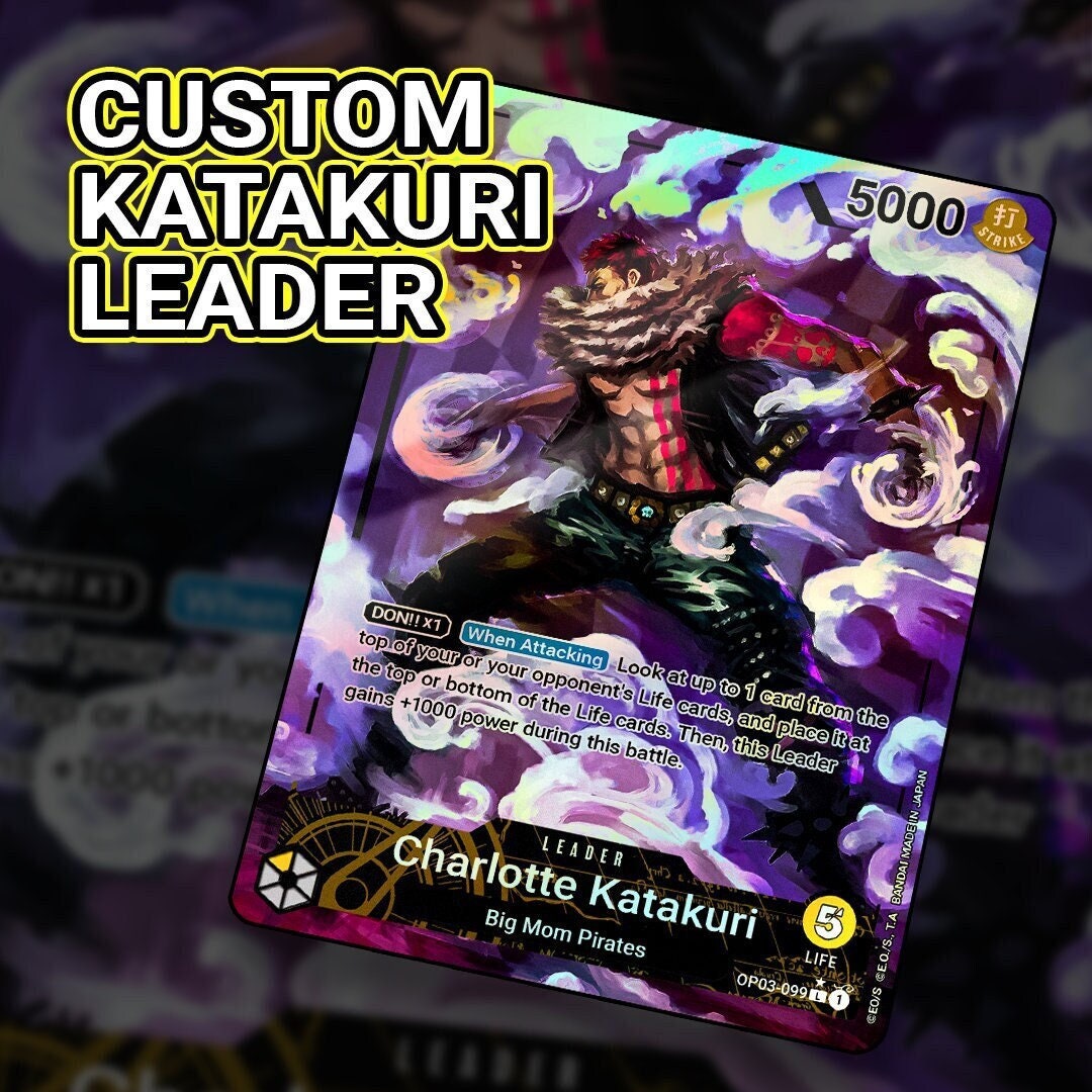 Katakuri Custom Leader Custom One Piece Cards - Etsy