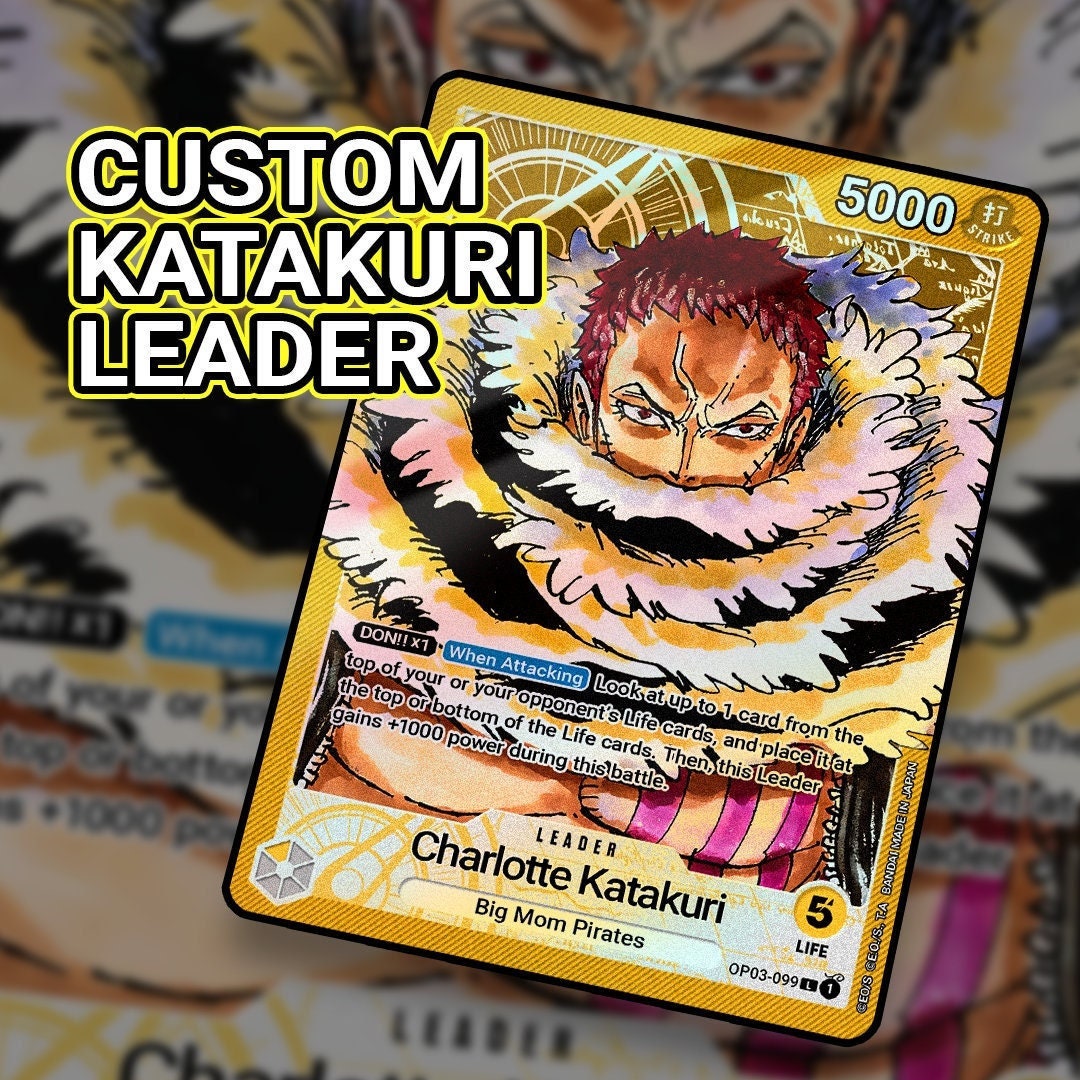 Katakuri Custom Leader Custom One Piece Cards Australia - Etsy