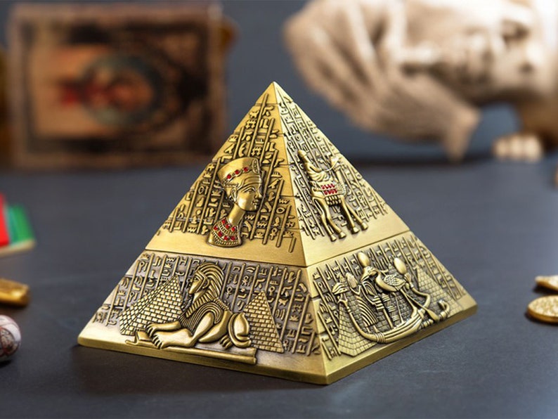 Pyramid Ashtray Metal Ashtrays Ashtray Decoration Fine Furnishings - Etsy