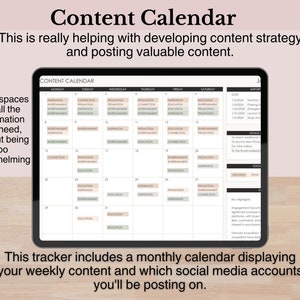 Content Planner | Social Media Content Calendar, Social Media Manager ...