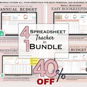 Small Business Bundle | Budget Spreadsheet Small Business Bookkeeping ...