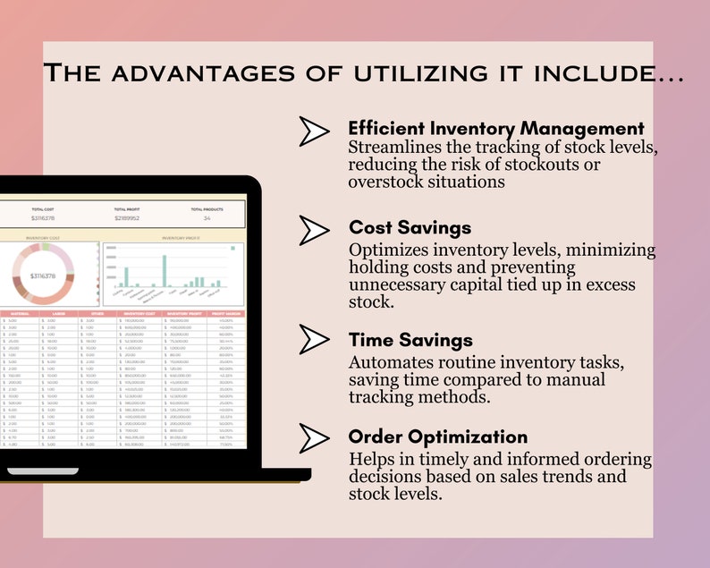Inventory Spreadsheet Inventory Tracker, Etsy Inventory Spreadsheet ...