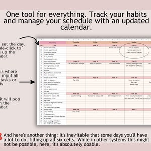 Habit Tracker Spreadsheet| Digital Daily To-do List Template Habit ...