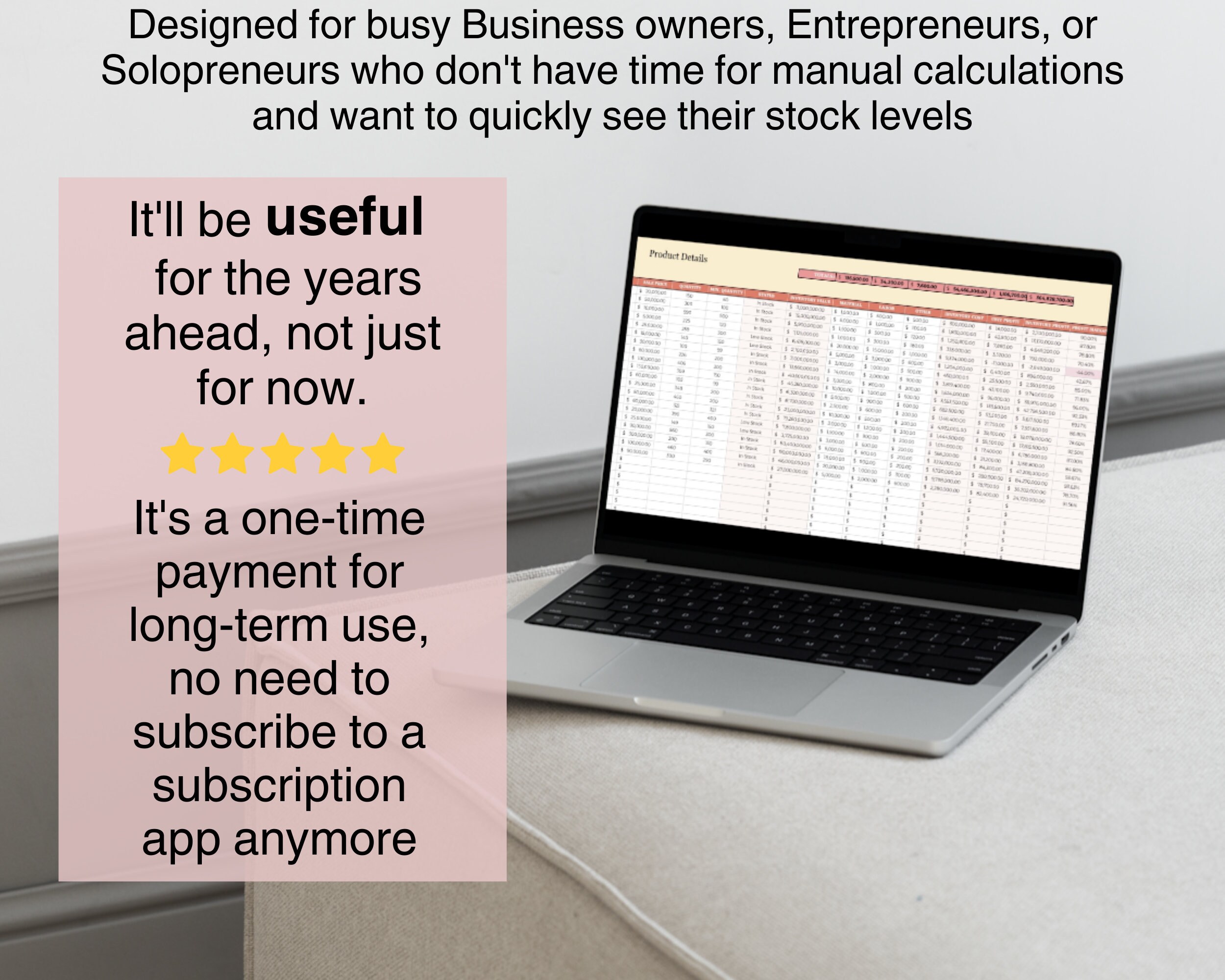 Inventory Spreadsheet Inventory Tracker, Etsy Inventory Spreadsheet ...
