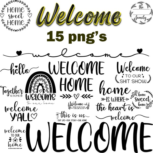 Welcome Home Svg - Etsy