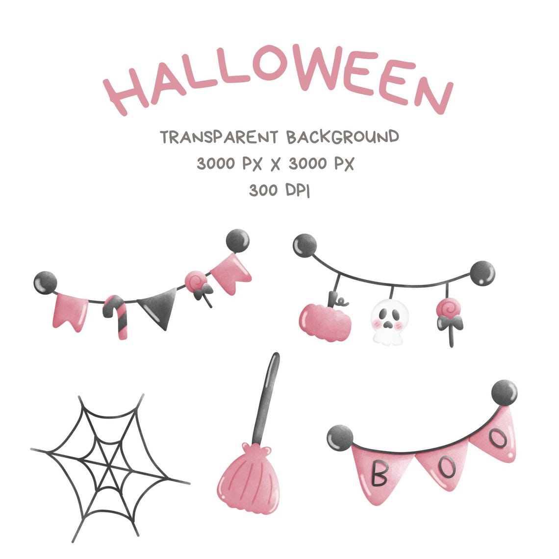 Ghost Clipart, Cute Ghost Clipart, Halloween Clipart, Cute Halloween ...