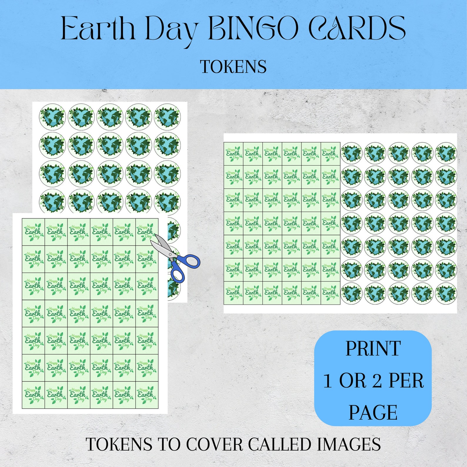 Earth Day Bingo, Earth Day Game, Earth Day Party Activity, Earth Day ...