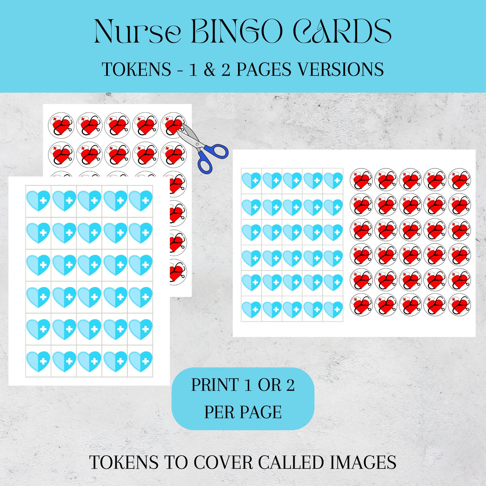 Nurse Bingo, 30 Printable Nurse Bingo Cards, Medical Bingo, Doctor ...
