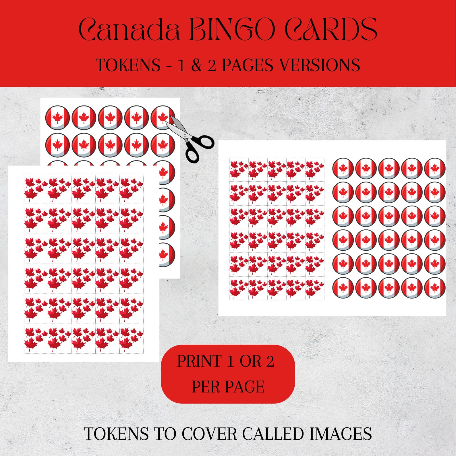 Canada Bingo, 30 Canada Bingo Cards, Canada Day Activity, Canadian ...
