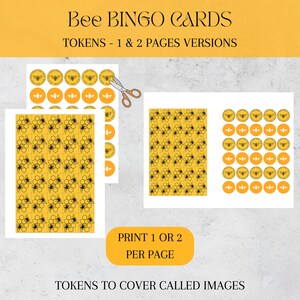 Bee Bingo, Printable 30 Bee Bingo Game Cards, Garden Party Bingo, Bee ...