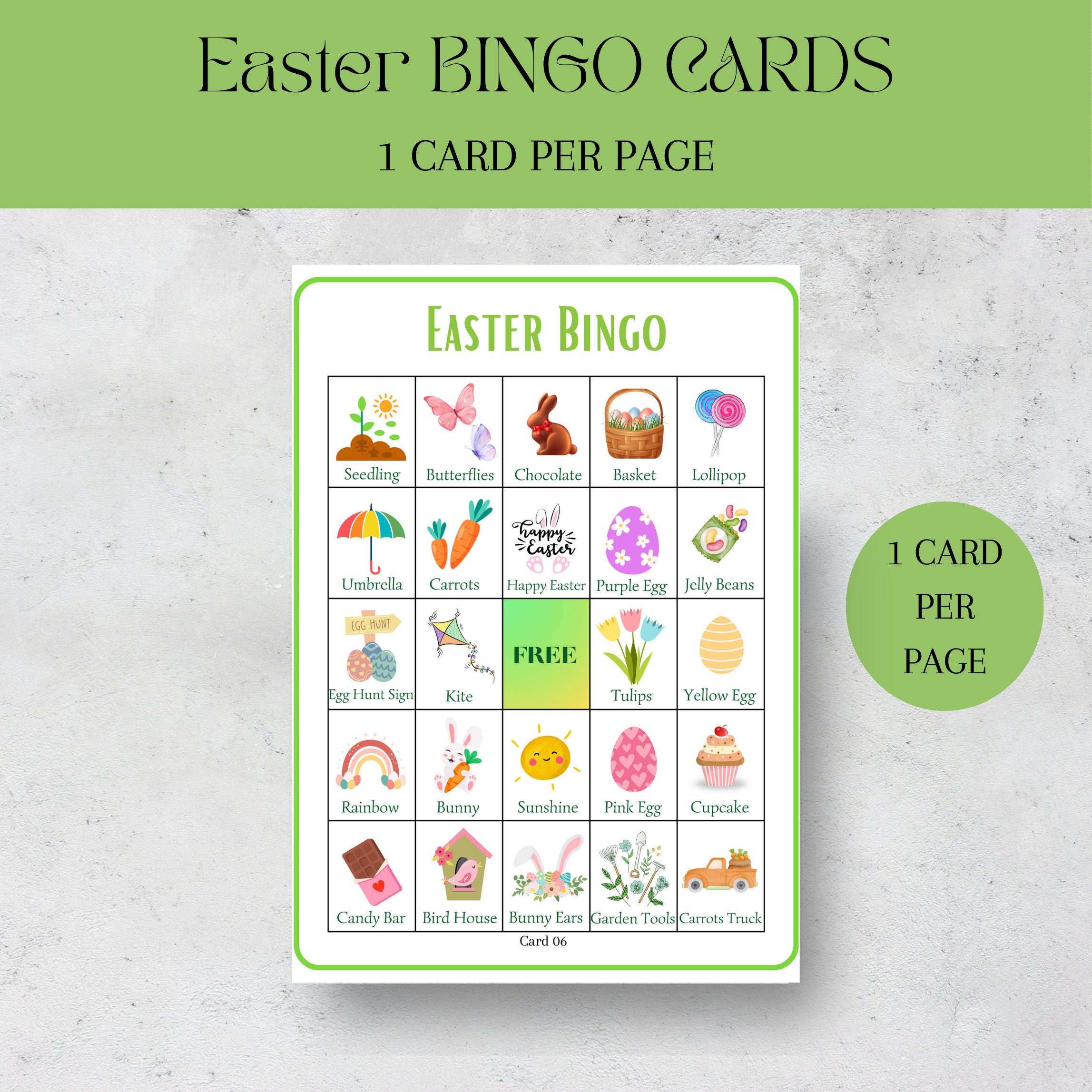 Easter Bingo 30 Printable Easter Bingo Cards Easter Activity for Kids ...