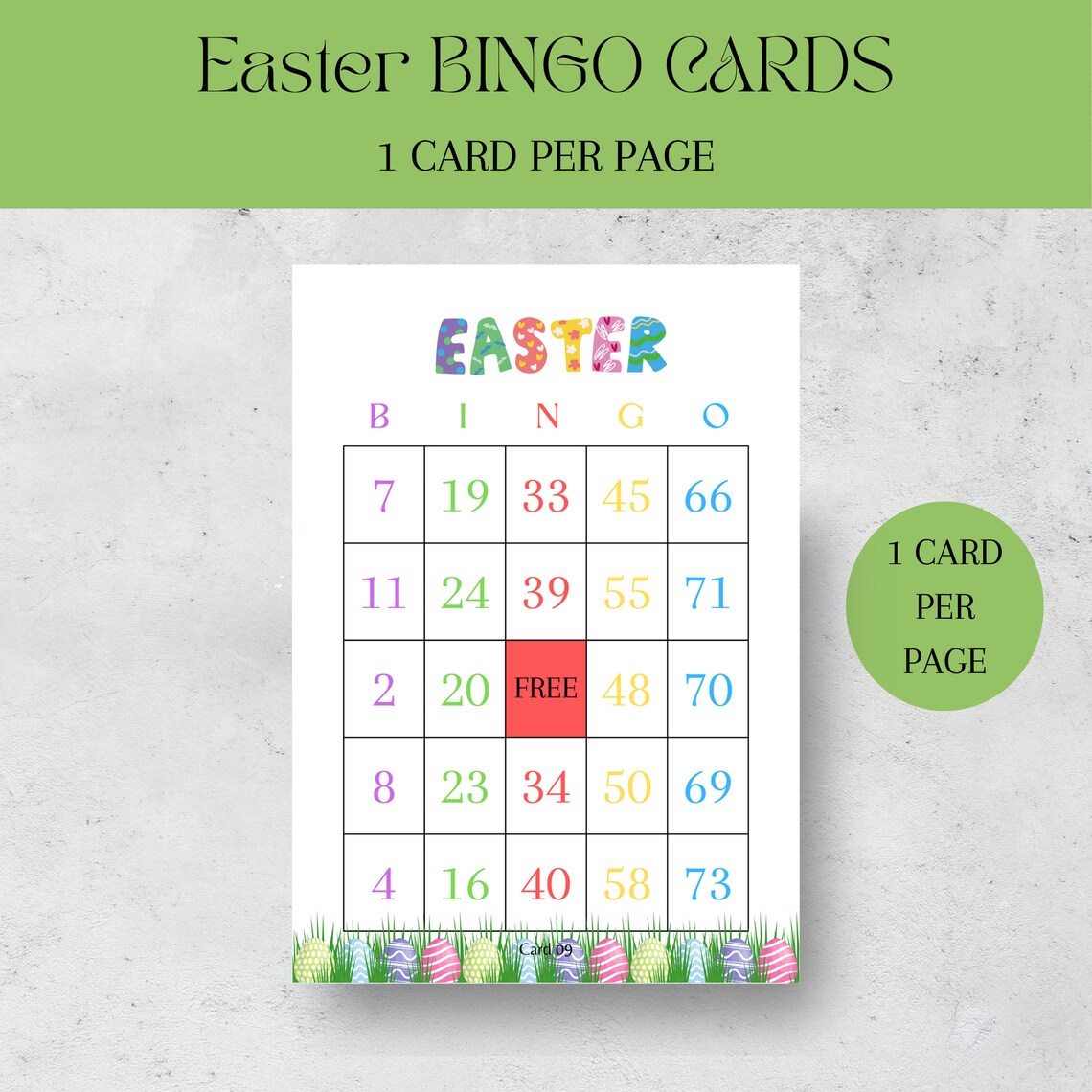 Easter Bingo 30 Printable Easter Bingo Cards Easter Activity for Kids ...