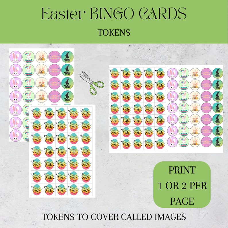 Easter Bingo 30 Printable Easter Bingo Cards Easter Activity for Kids ...