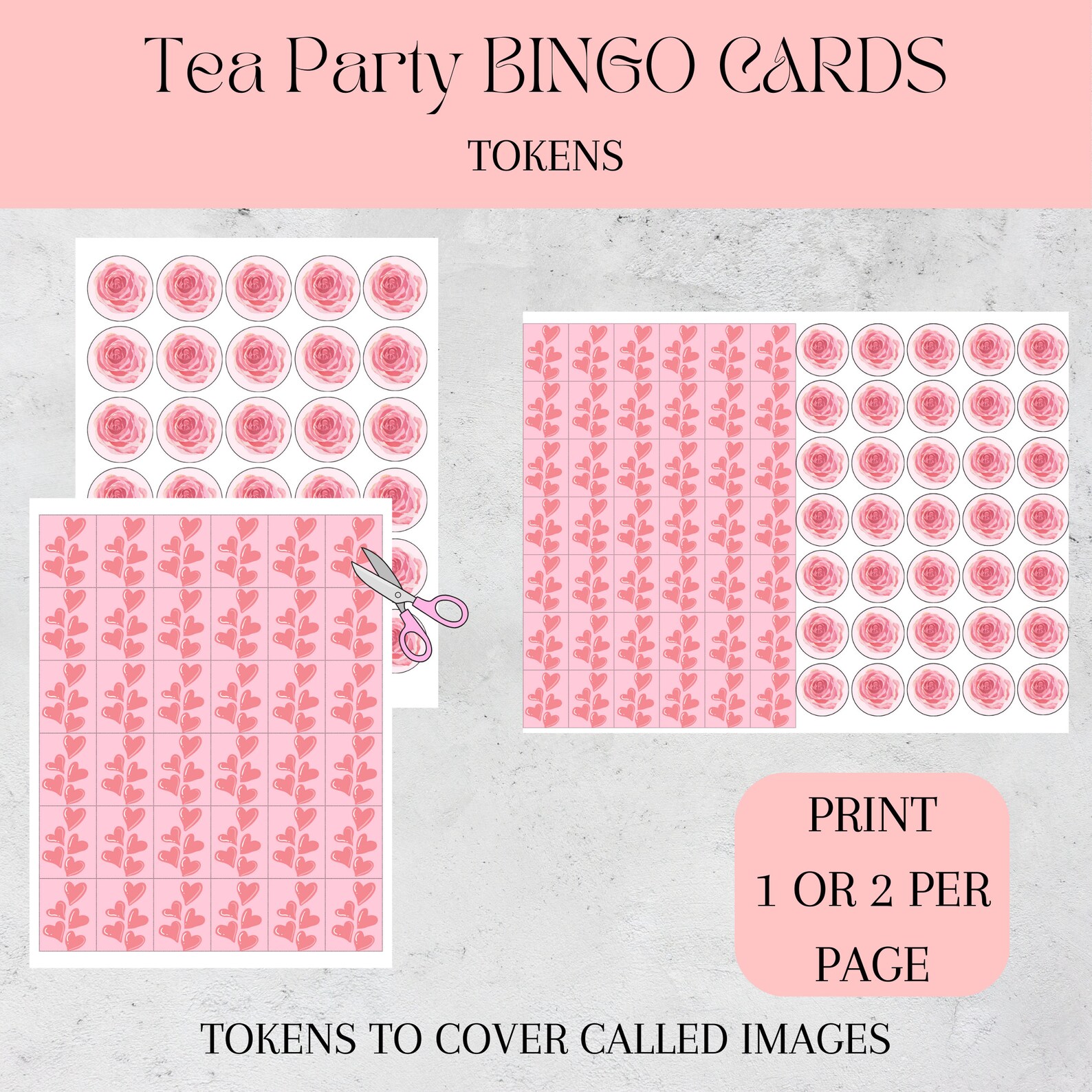 Tea Party Bingo, 30 Printable Tea Party Bingo Cards, Tea Party Game ...