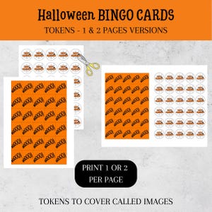 Halloween Bingo, 30 Halloween Bingo Cards, Halloween Games, Kids ...