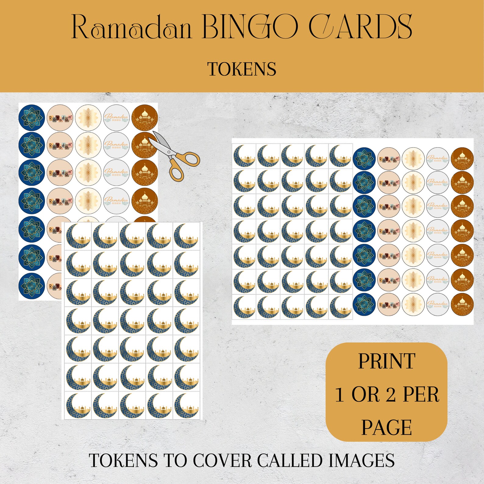 Ramadan Bingo Cards, 30 Printable Bingo Cards, Printable Bingo, Ramadan ...