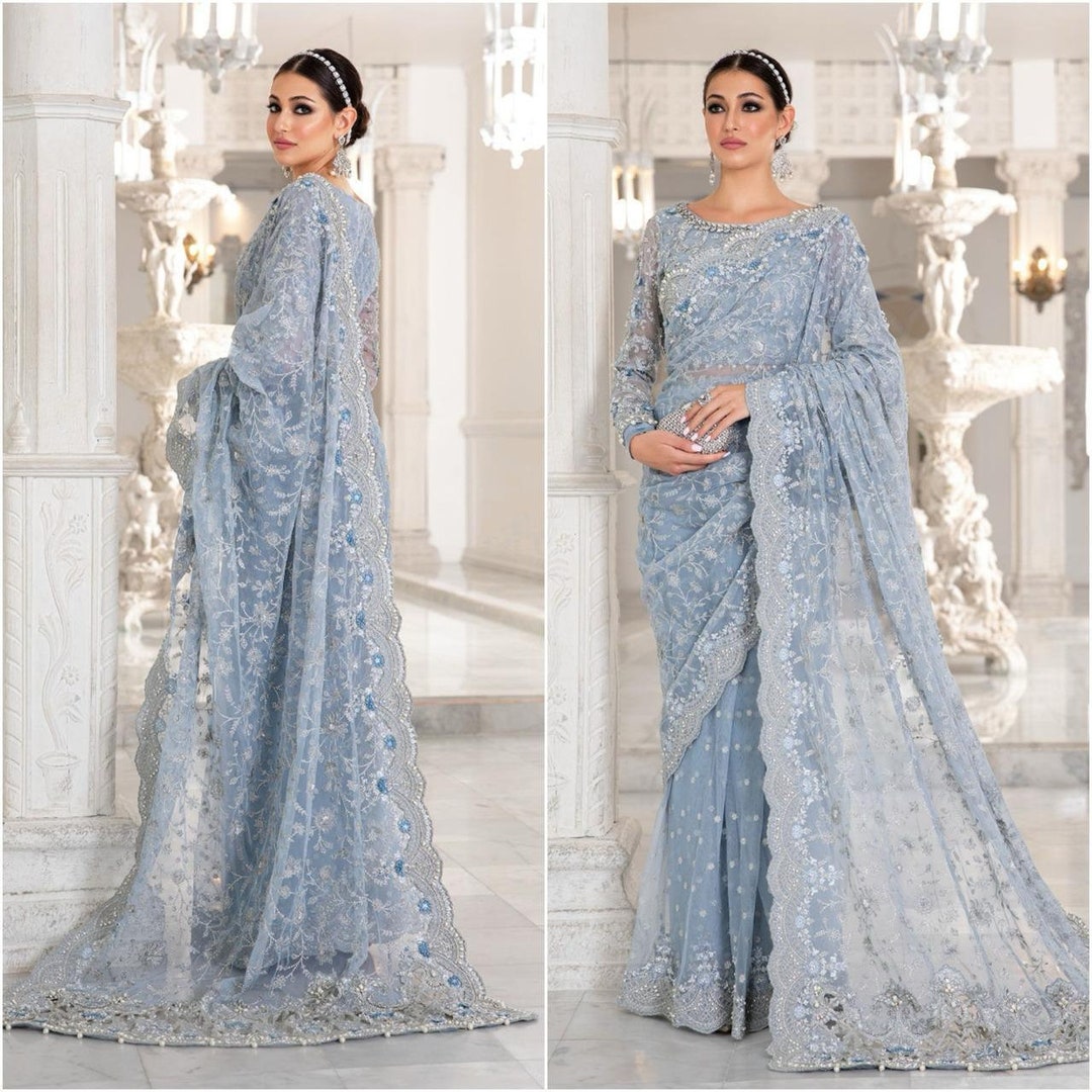 Pakistani Bridal Dresses Wedding Nikkah Dress Indian Embroidery Clothes ...