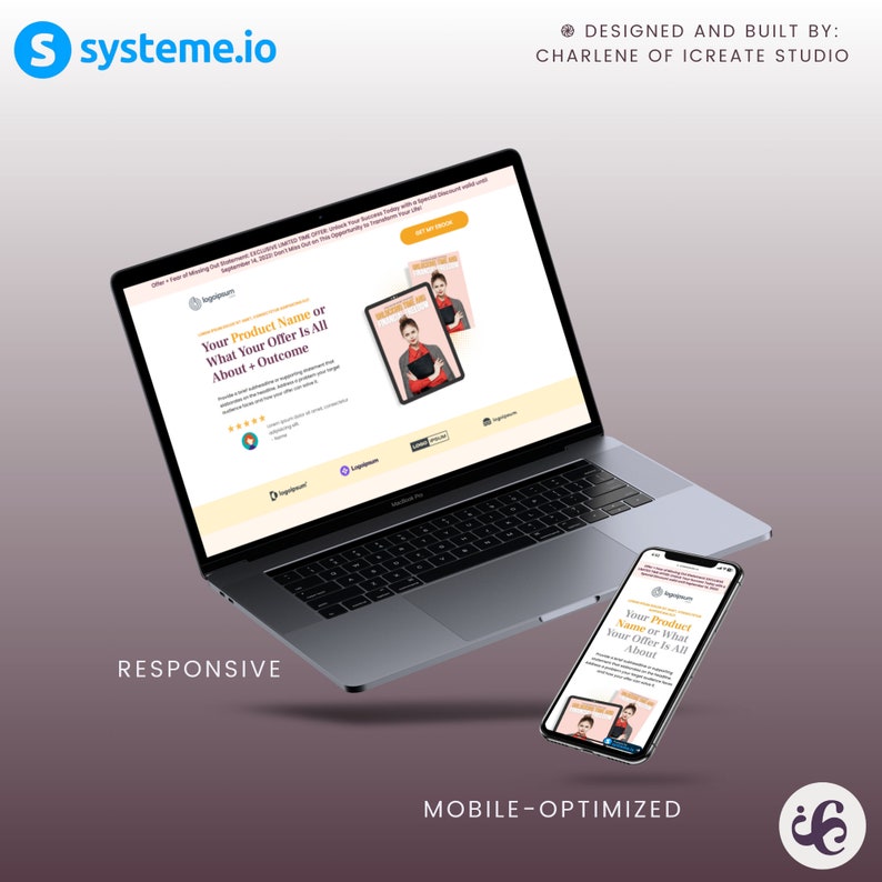 Systeme.io Template Ebook or Digital Product Sales Funnel for Coaches ...