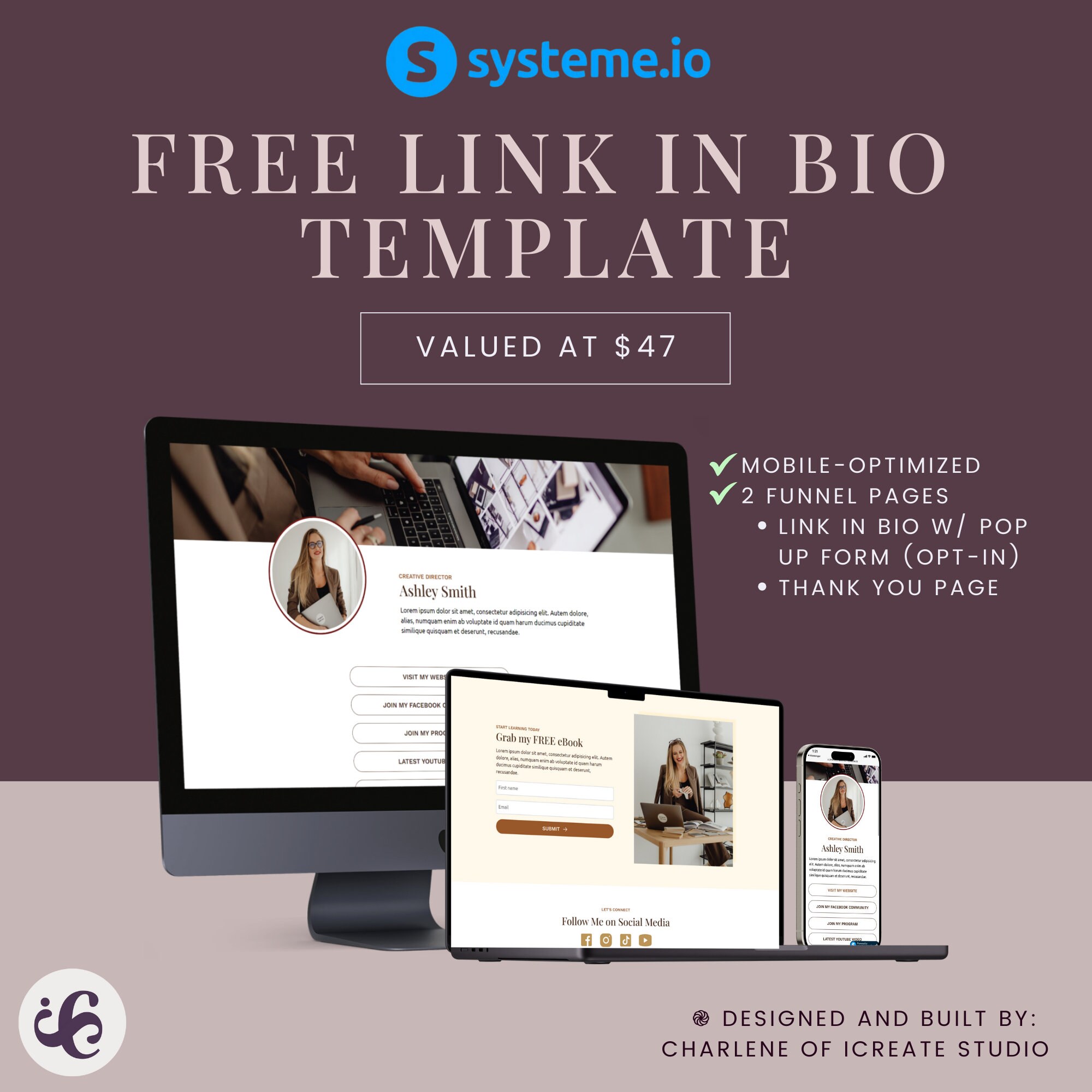 Systeme.io Funnel Template Program or Course Sales Funnel Template for ...