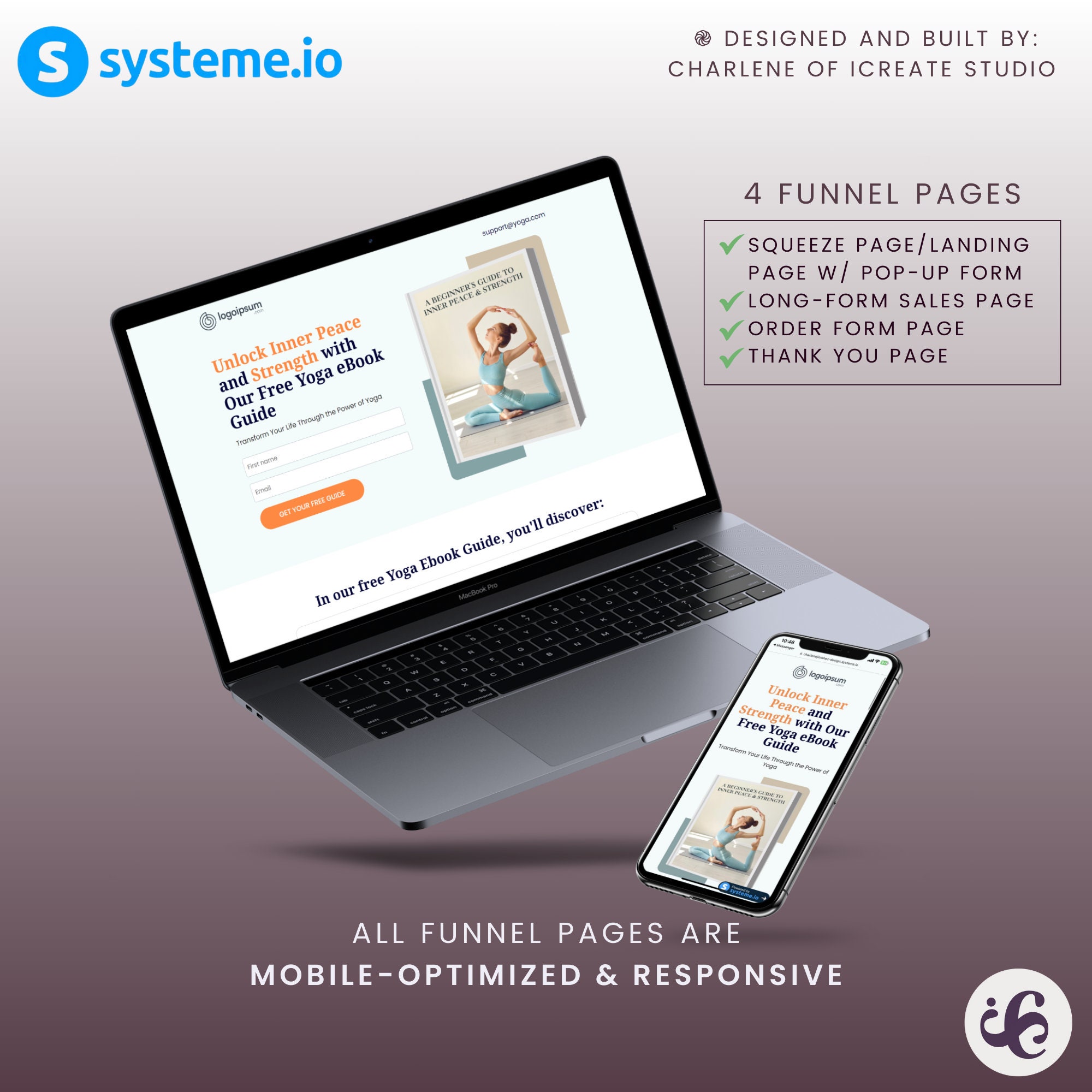 Systeme.io Funnel Template Program or Course Sales Funnel Template for ...